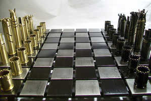 Bullet Shell Board Games : Bullet Shell Chess Set
