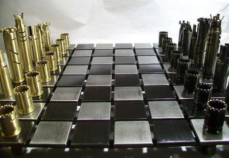 Bullet Shell Board Games : Bullet Shell Chess Set