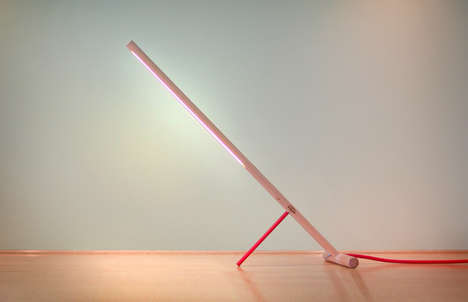Slanted Stick Lamps : "minimalist lamp design"