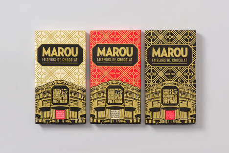 Parisian Architecture-Inspired Packaging : chocolate packaging design