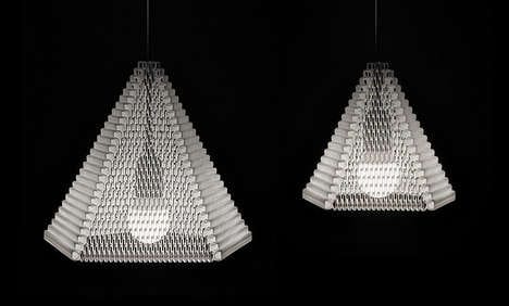 Flat-Packed 3D-Printed Lampshades : ZooM Lampshade