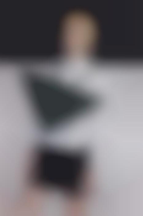 Triangular Post-Modern Purses : clean everything minimalist leather bags