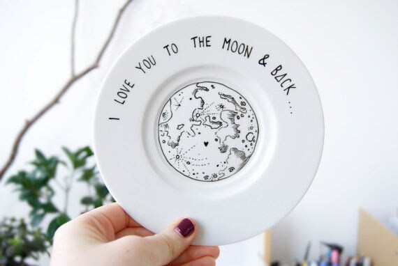 Affectionate Celestial Plates : porcelain plates