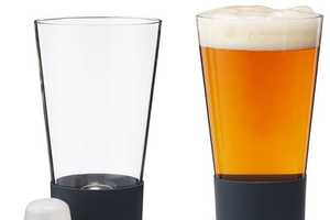 Self Chilling Beer Mugs : chilled pint glass