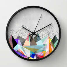 Triangle-Focused Timepieces : geometric wall clock