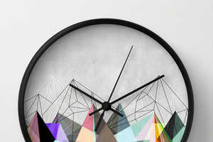 Triangle-Focused Timepieces : geometric wall clock