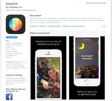 Rival Photo Messaging Apps : slingshot app