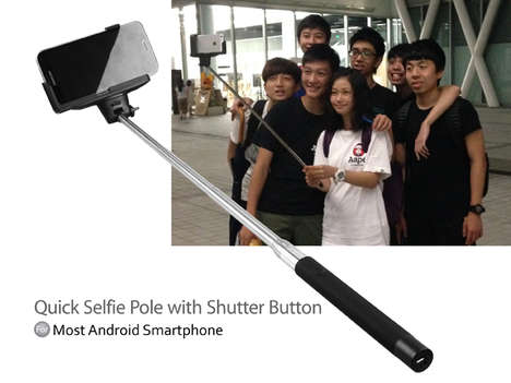 Self-Portrait Phone Extenders : Quick Selfie Pole