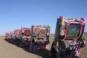 Desert Outdoor Art: Cadillac Ranch