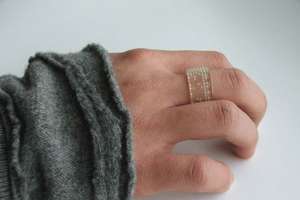 Personalized Secret Encoder Rings: 64-Character Binary Code Jewelry
