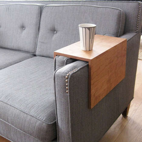 Wraparound Sofa Shelves : couch arm table