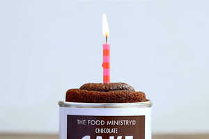 Miniature Canned Cakes : "cake in a can"