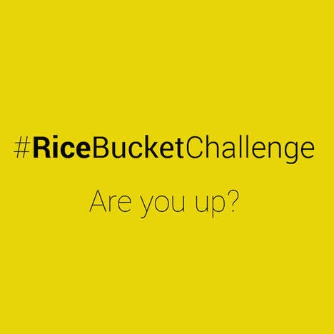 Hunger-Fighting Campaigns : "rice bucket challenge"