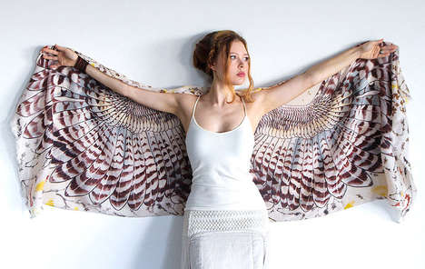 Avian Feather Scarves : Scarf Design