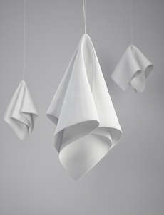 Folded Napkin Illuminators : Cloth Lamp