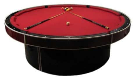 Personalized Round Billiards: Custom Pool Tables