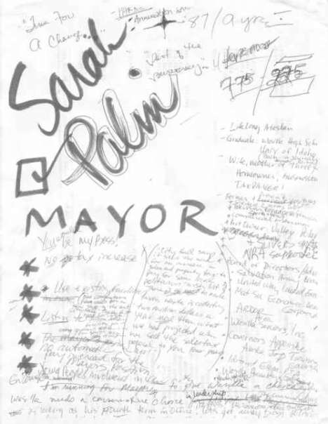 Political Doodle Interpretation: Sarah Palin's Daydream Sketches Found