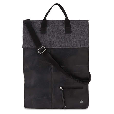 Chic Upcycled Satchels : Tire Tube Bag