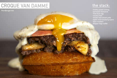 Cuisine-Fusing Sandwiches : croque madame burger