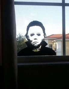 Terrifying Window Decals : Halloween decal