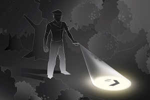 Way-Finding Flashlights : compass torch