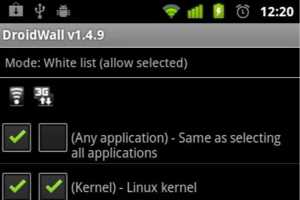 Mobile Firewall Apps : droidwall