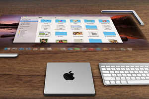 Flexible Projected Computers : all-in-one Apple concept