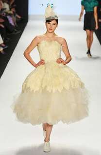 Feather Wedding Dress Knock-Offs: Project Runway Copies Alexander McQueen
