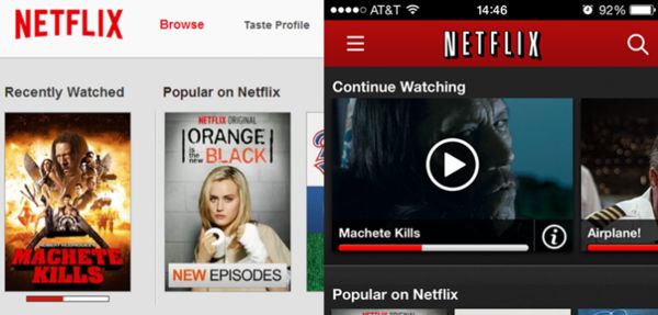 Revamped Video Streaming Interfaces : Netflix Interface