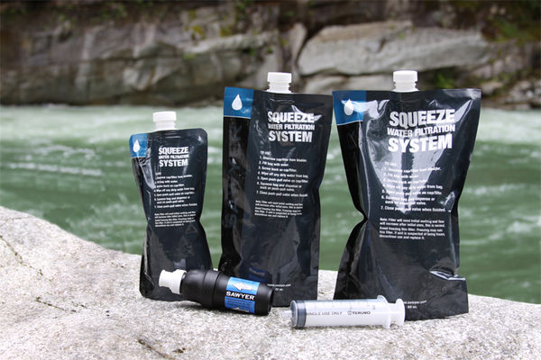 Water Purification Pouches : "portable water filtration"