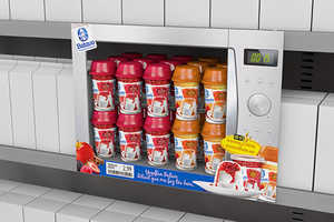 Appliance-Inspired Merchandising : Yogurt Shelf Display