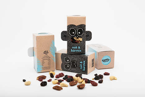 Interactive Monkey Packaging : Exotic Snacks