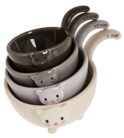 Kitty Kitchen Accessories : cat measuring cups