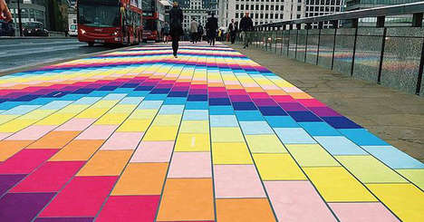 Uplifting Rainbow Walkways : Bright Road