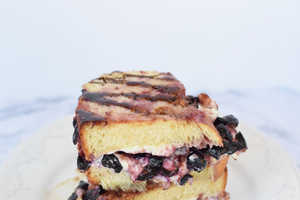 Cheesy Blueberry Sandwiches : Blueberry Balsamic