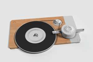 Minimalist Record Players : turntable design
