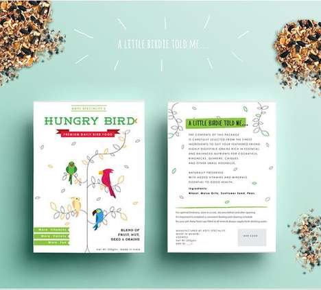 Graphic Bird Seed Branding : Bird Seed