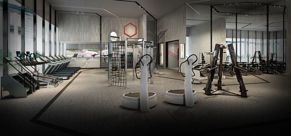 Luxurious High-Tech Gyms : Futuristic Equipment