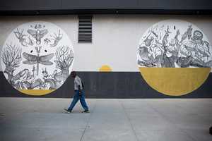 Intricate Linear Murals : linear mural