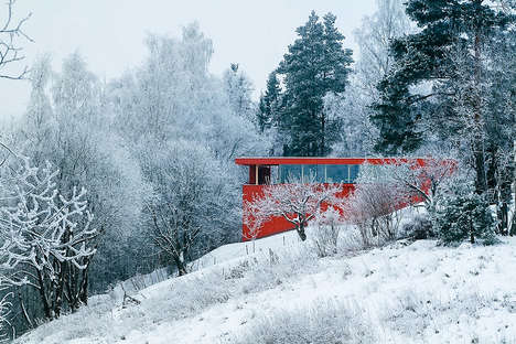 Vibrant Norwegian Homes : vibrant red exterior