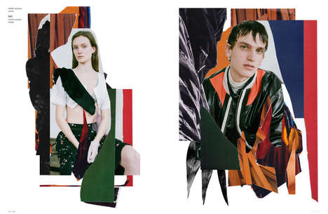 Collaged Model Portraits : Cut and Paste