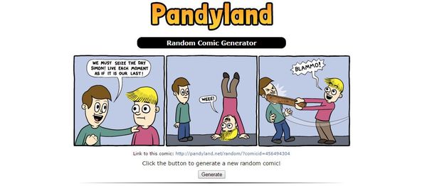 Random Webcomic Generators : pandyland