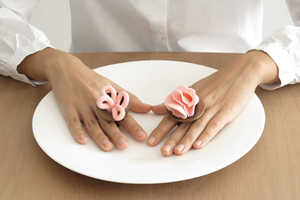 Sophisticated Dish-Shaped Rings : large wooden rings