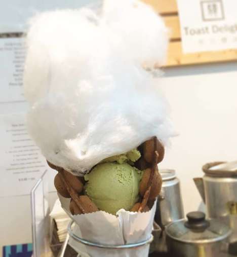 Asian-Inspired Dessert Cones : Toast Delight