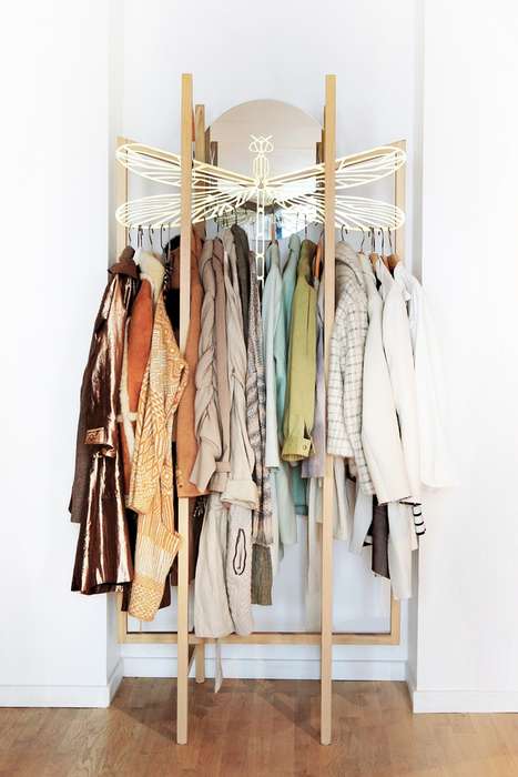 Whimsical Clothing Racks : dragonfly