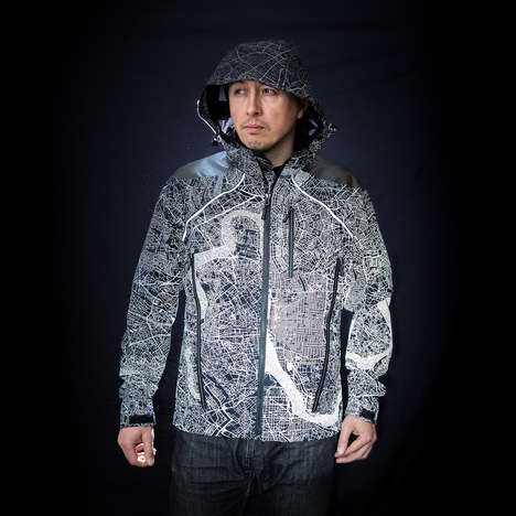 Reflective Metropolitan Map Jackets : atlas jacket