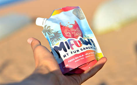 Single-Serve Wine Pouches : wine product