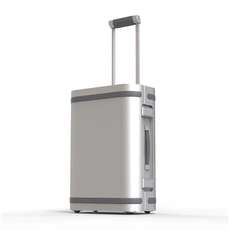 App-Enabled Smart Luggage : aluminum suitcase