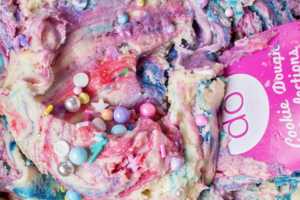 Rainbow-Colored Cookie Dough : ready to eat cookie dough