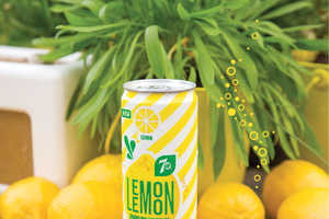 Cucumber Mint Lemonades : 7UP Lemon Lemon